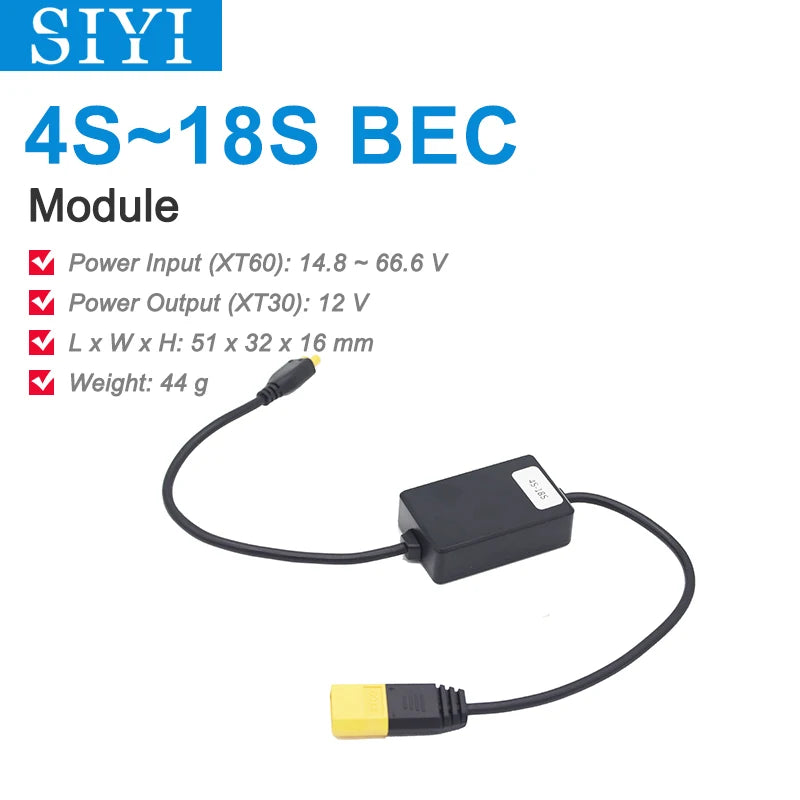 SIYI 4-18S to 12v BEC module – HeliEngadin